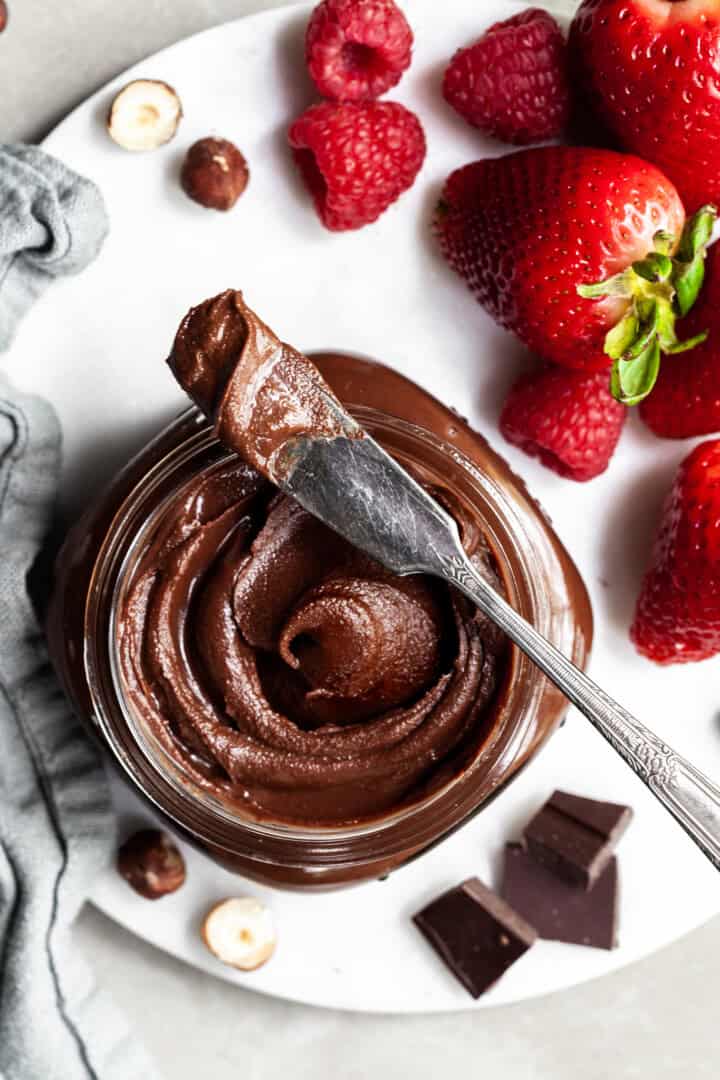 Homemade Vegan Nutella - Crumbs & Caramel