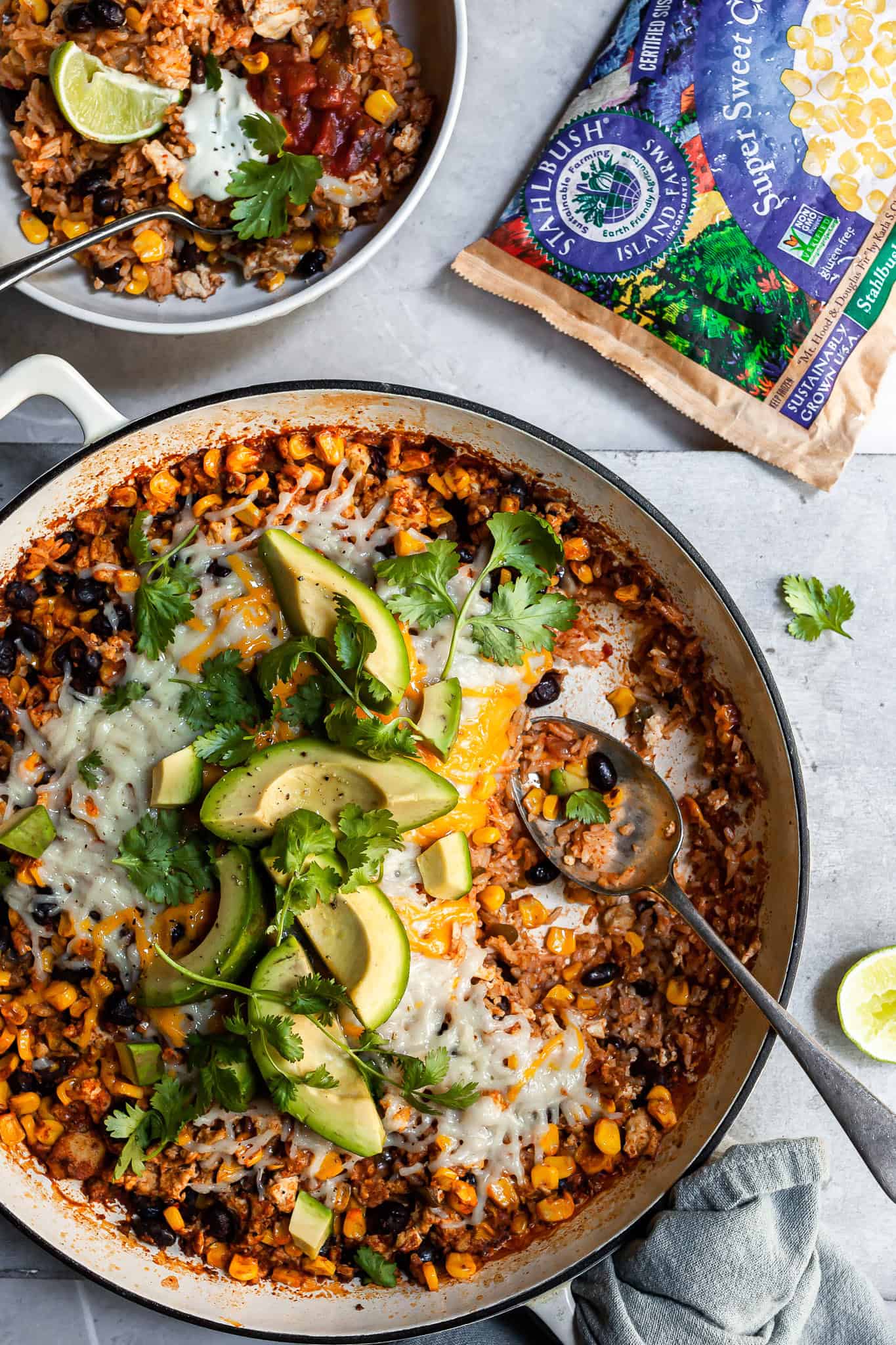 Easy Vegan Mexican Rice Casserole - Oven Bake or Instant Pot - Crumbs ...