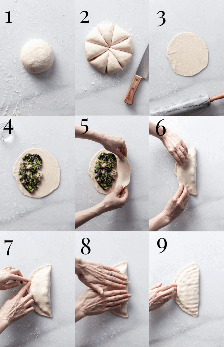 Easy Stuffed Flatbread | Bolani - Crumbs & Caramel