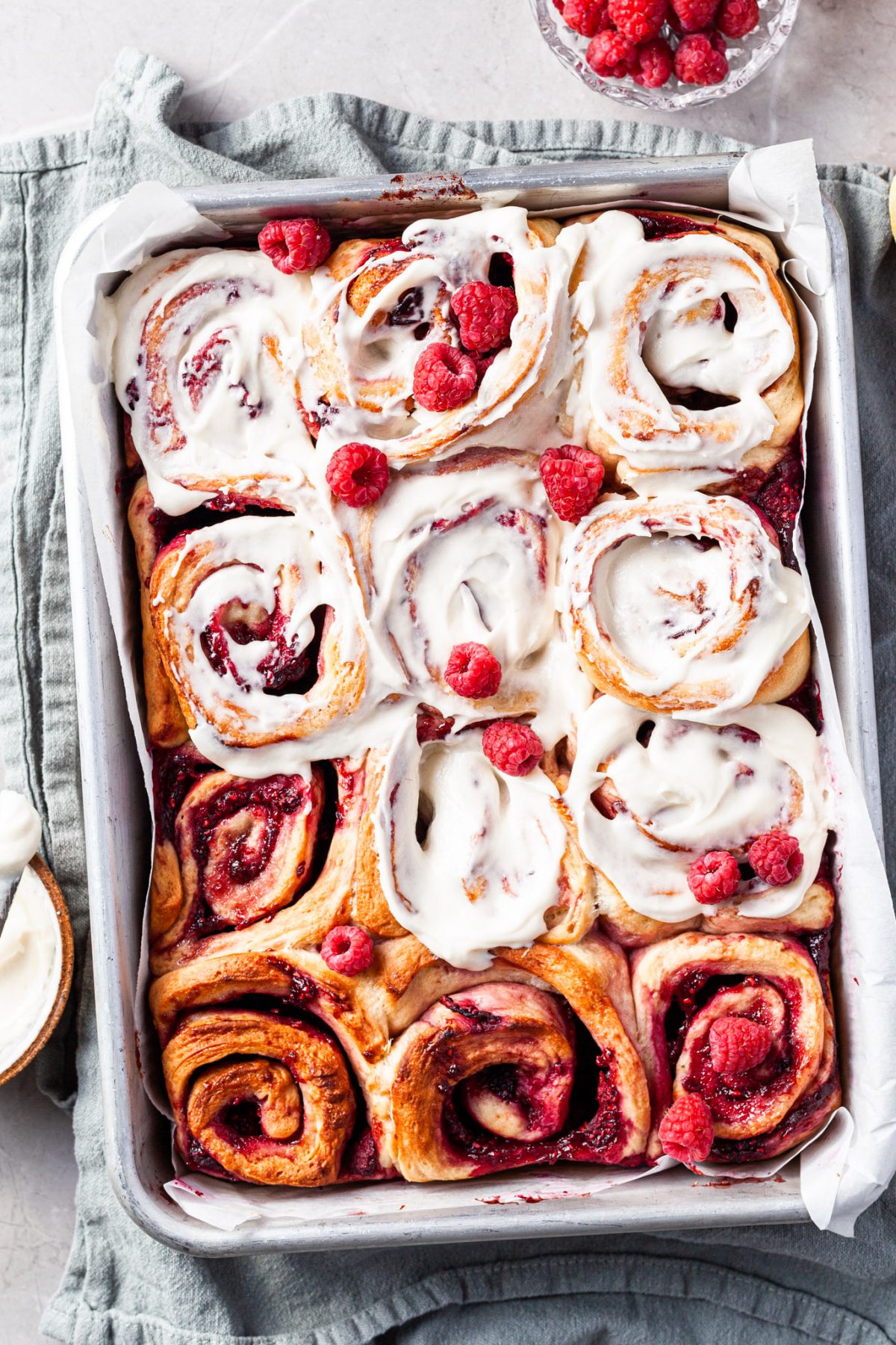 Raspberry Sweet Rolls (Vegan) - Crumbs & Caramel
