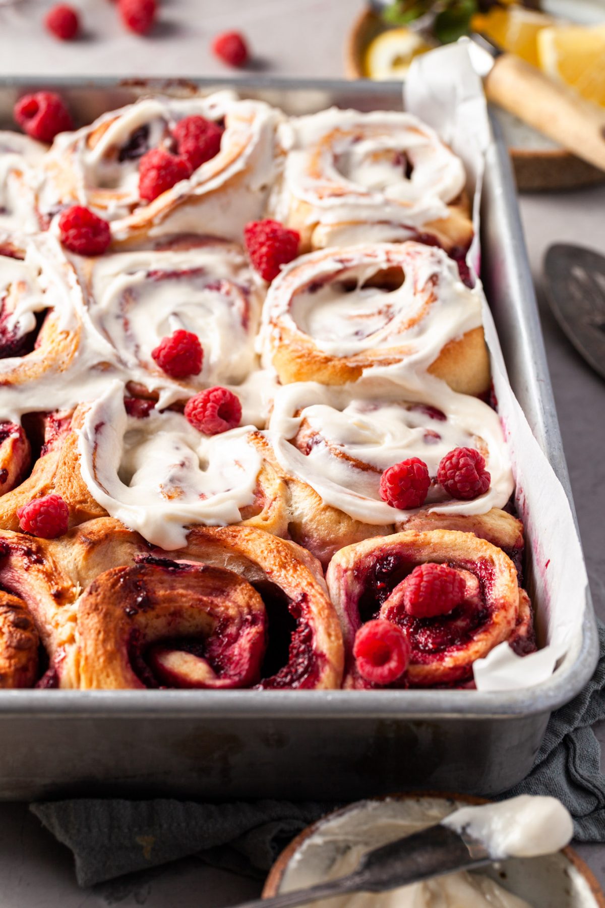 Raspberry Sweet Rolls (Vegan) - Crumbs & Caramel