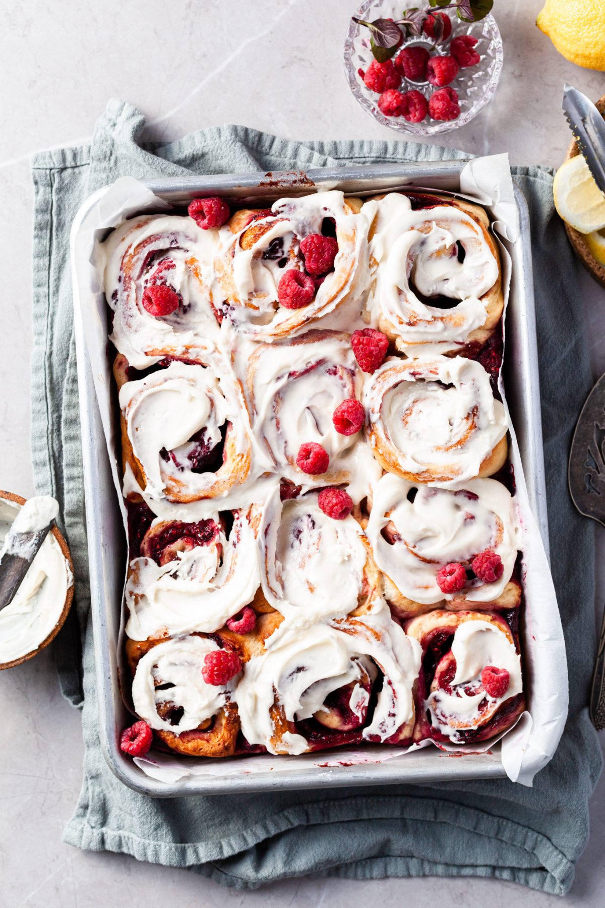 Raspberry Sweet Rolls (Vegan) - Crumbs & Caramel