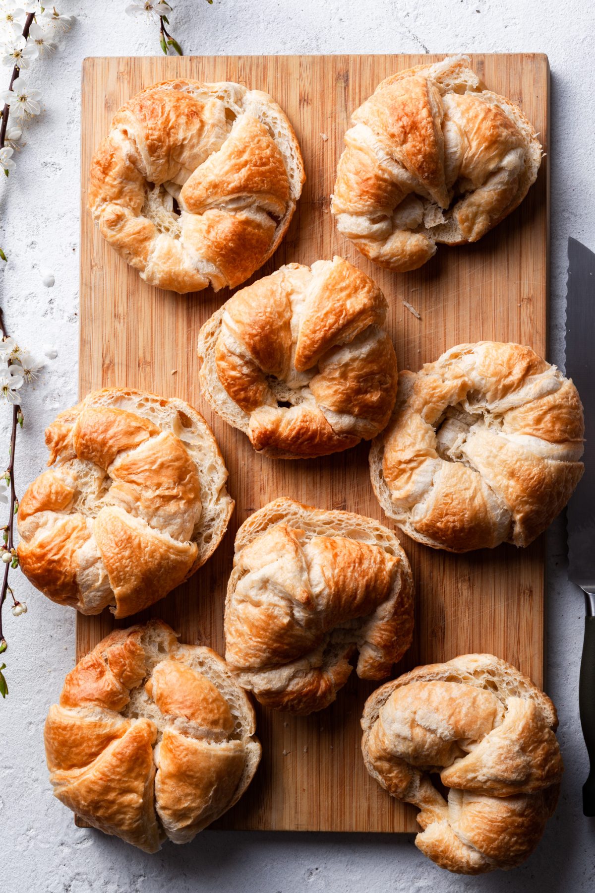 Vegan Almond Croissants - Crumbs & Caramel