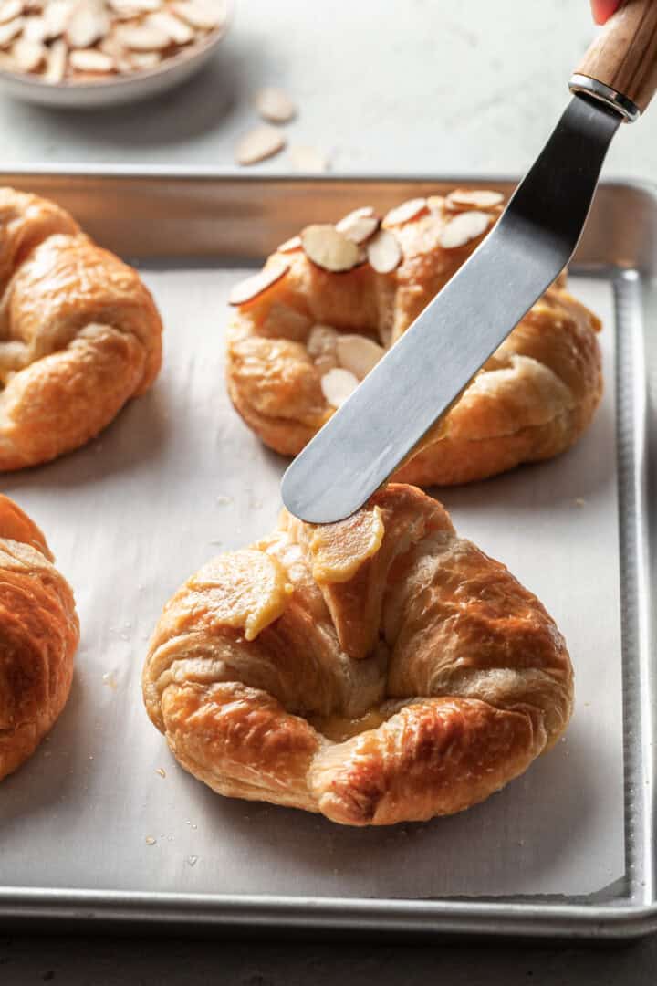 Vegan Almond Croissants - Crumbs & Caramel