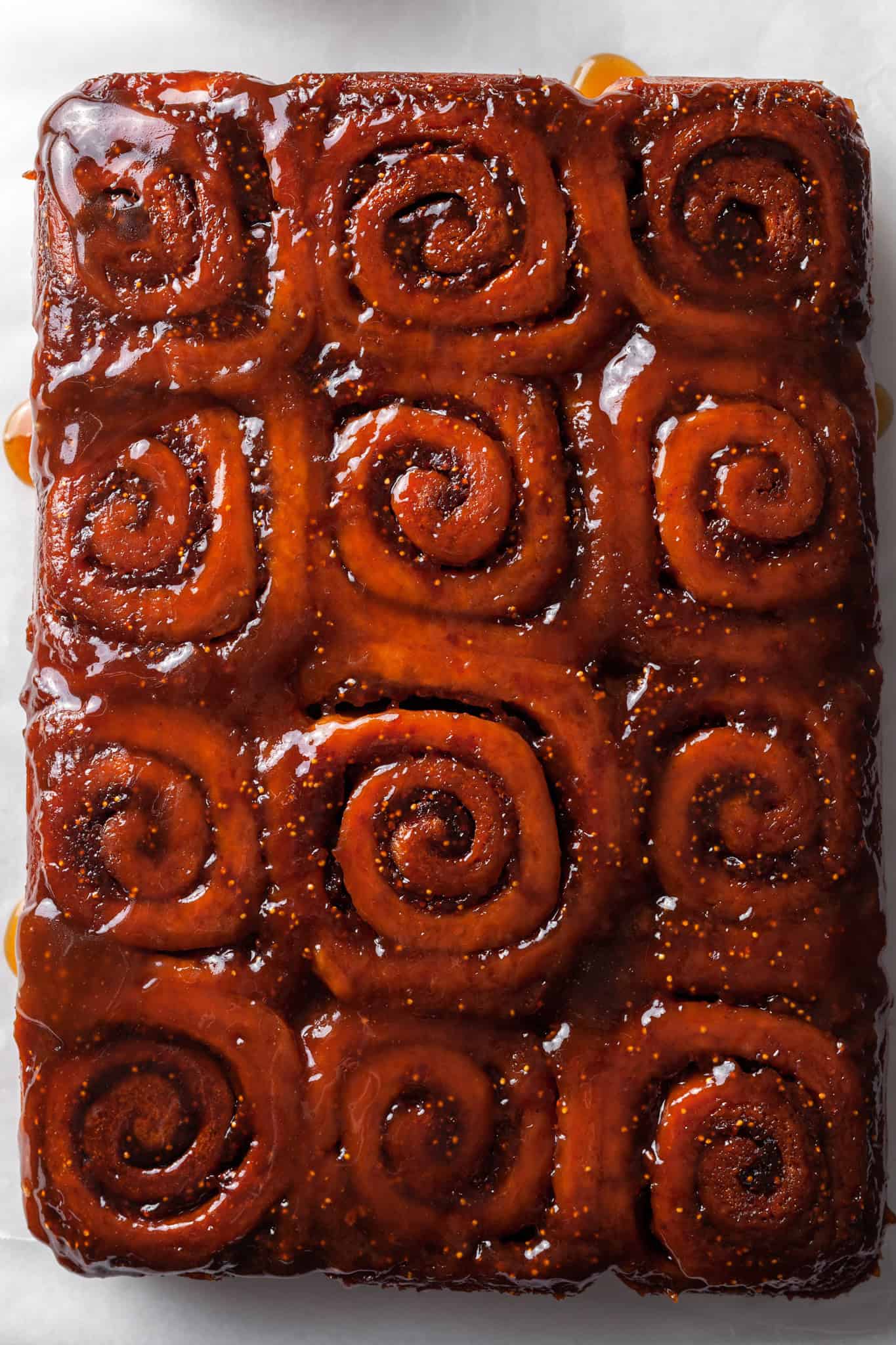 Fig Sticky Buns - Crumbs & Caramel