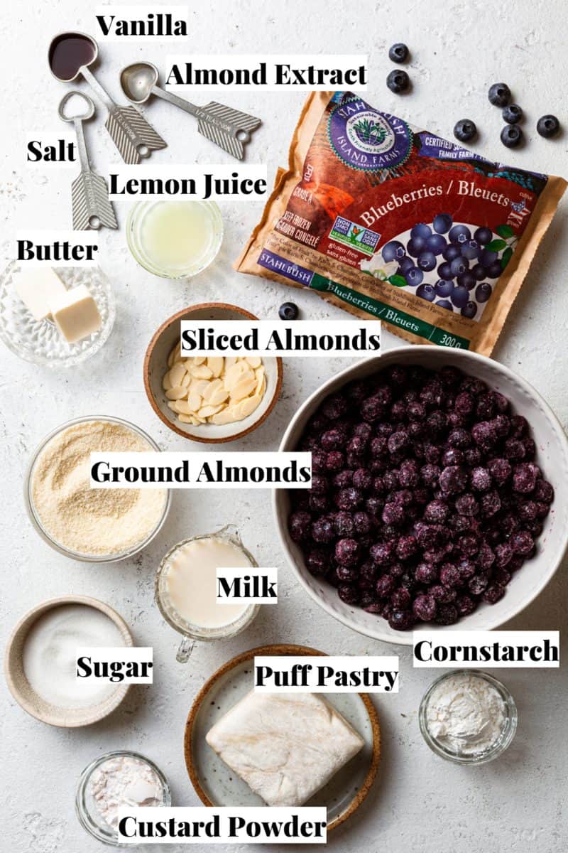 Easy Blueberry Almond Tart (Vegan) - Crumbs & Caramel