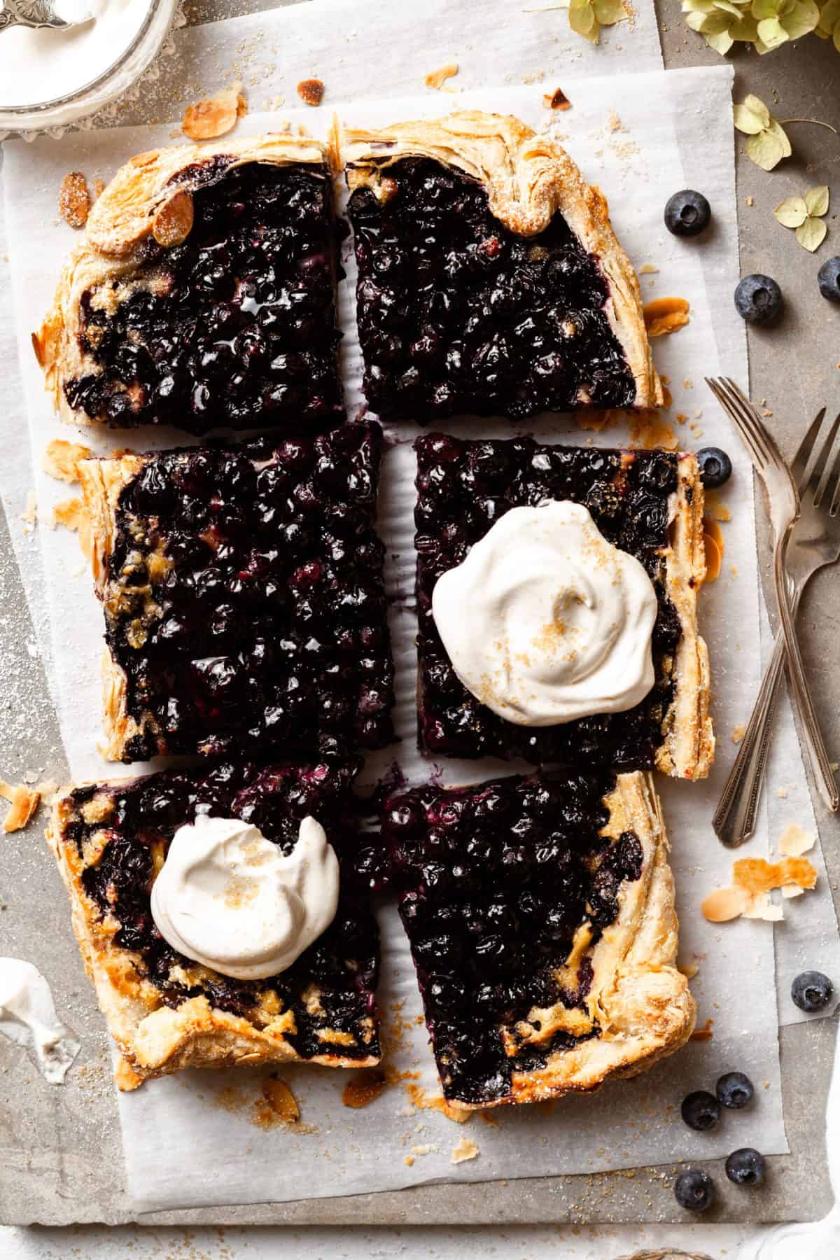 Easy Blueberry Almond Tart (Vegan) - Crumbs & Caramel